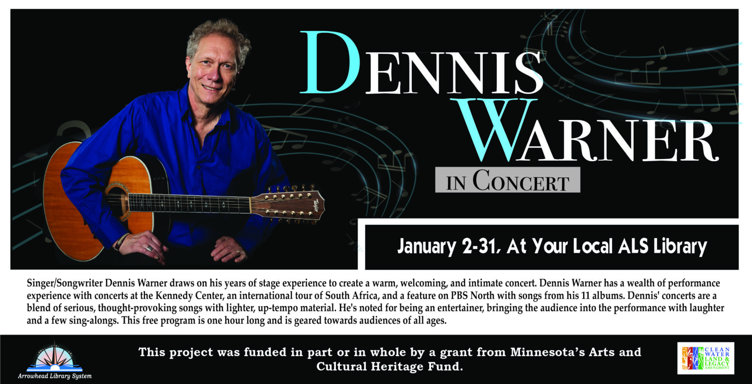 Singer/Songwriter Dennis Warner in Concert - Arrowhead Library
